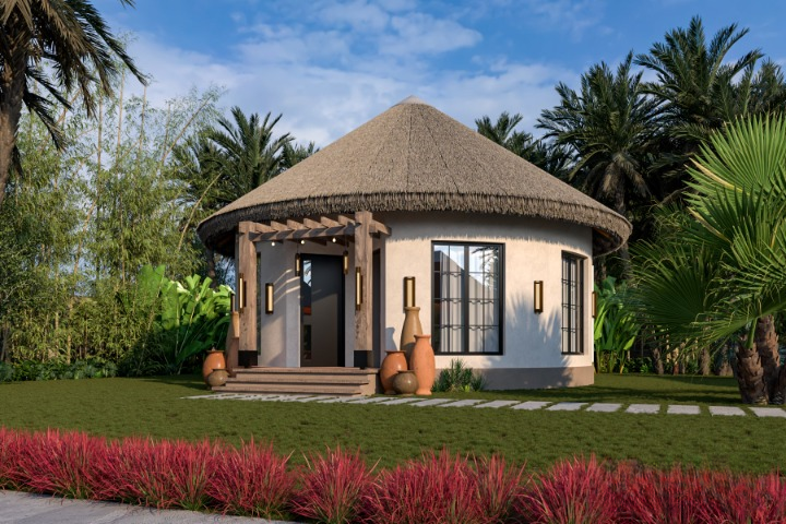 Two bedroom thatch roof house - ID 12228 - Plan by Maramani