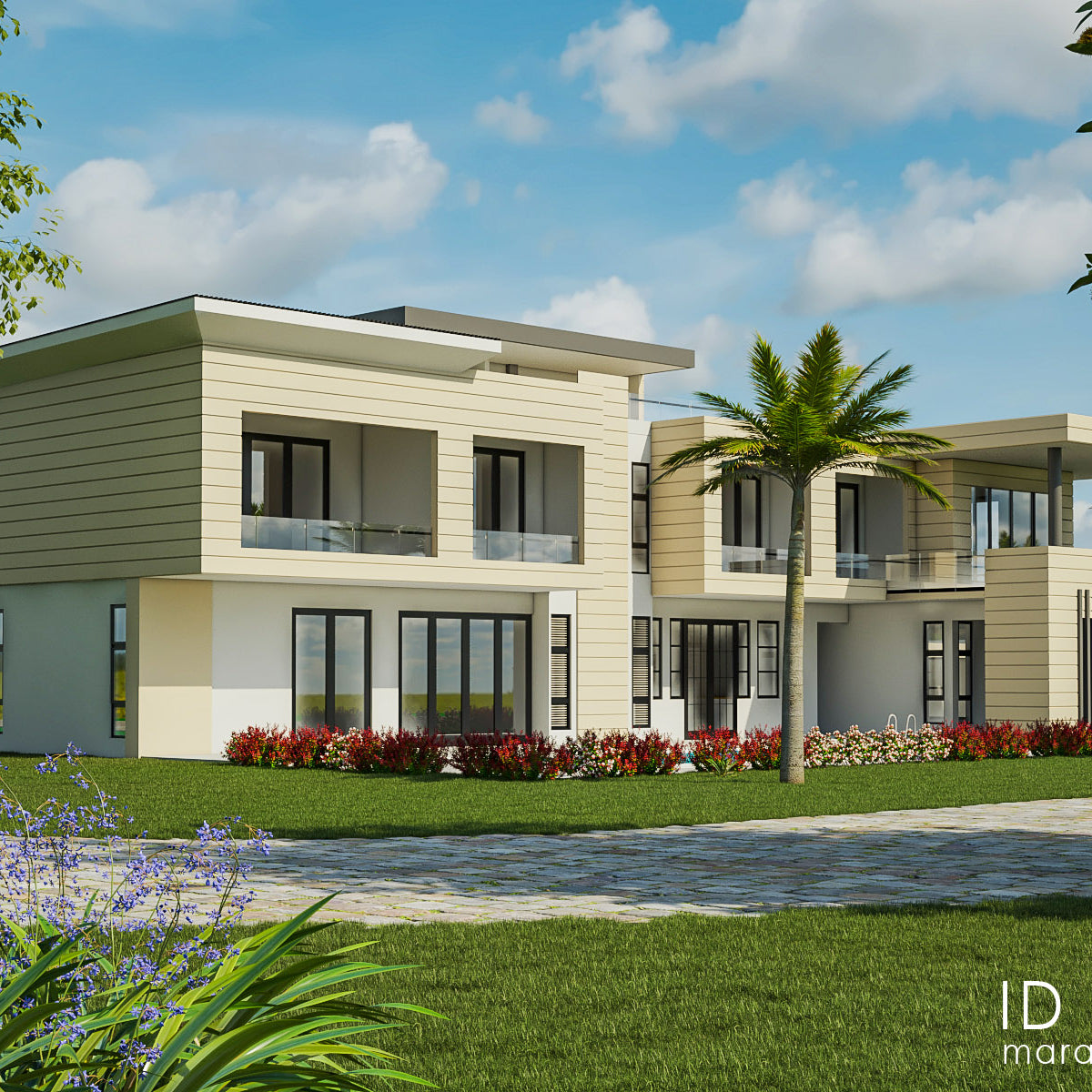 Wide Modern Contemporary House Elevations 1692 House Plan And Design