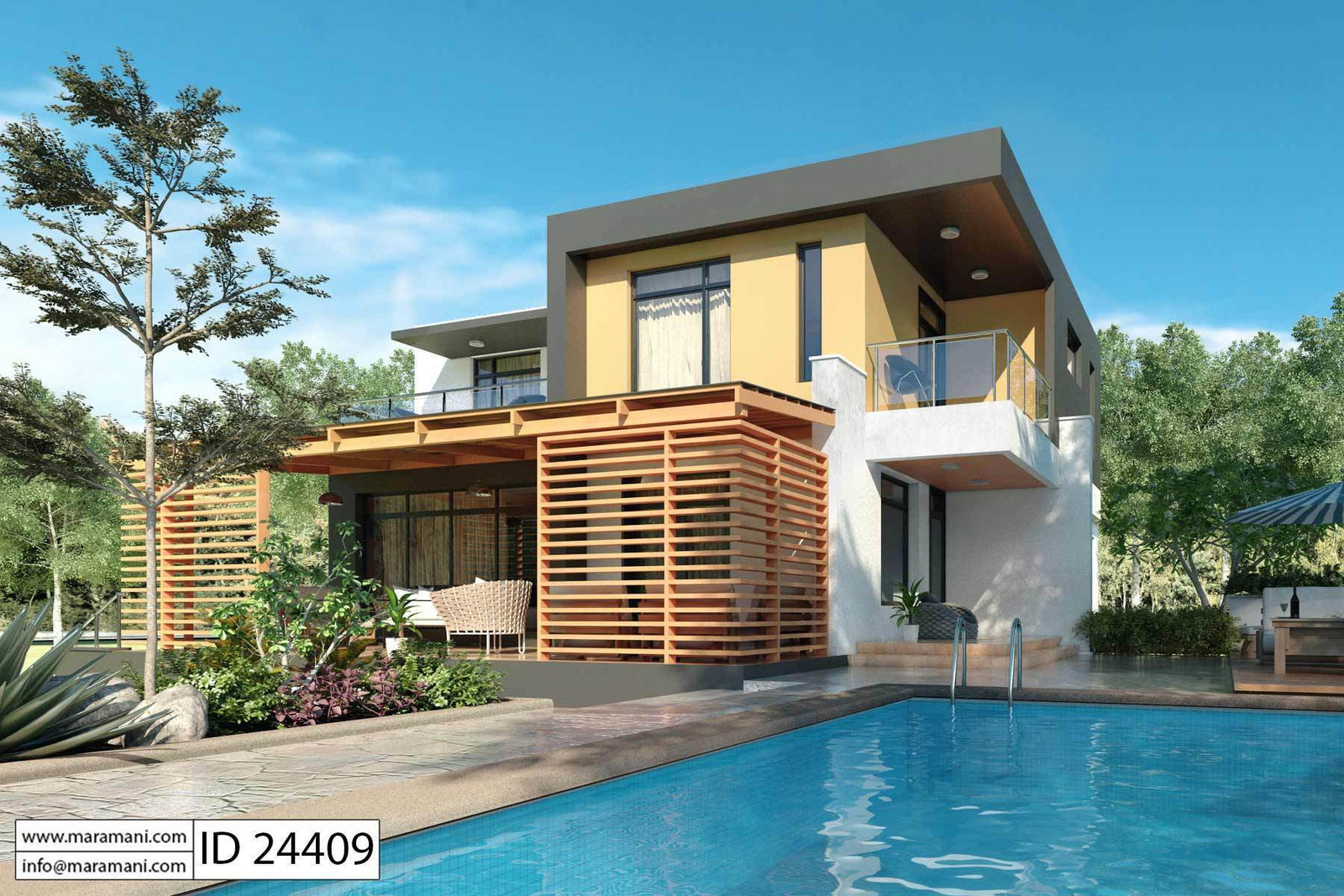 Modern Home Plans | Modern Mansion Floor plans Designs by Maramani.com