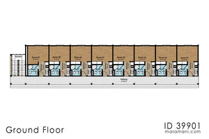 18 Bedroom Hostel Design - ID 39901 - House Plans by Maramani
