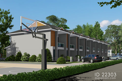 2 Bedroom Apartment Block - ID 22303 - Floor plans by Maramani