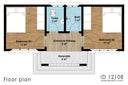 2 Bedroom Staff Quarters House Plan - ID 12108 - Designs by Maramani