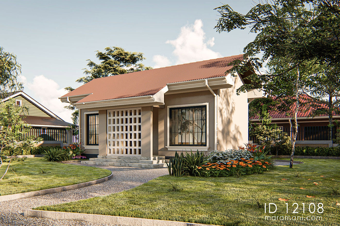 2 Bedroom Staff Quarters House Plan - ID 12108 - Designs by Maramani