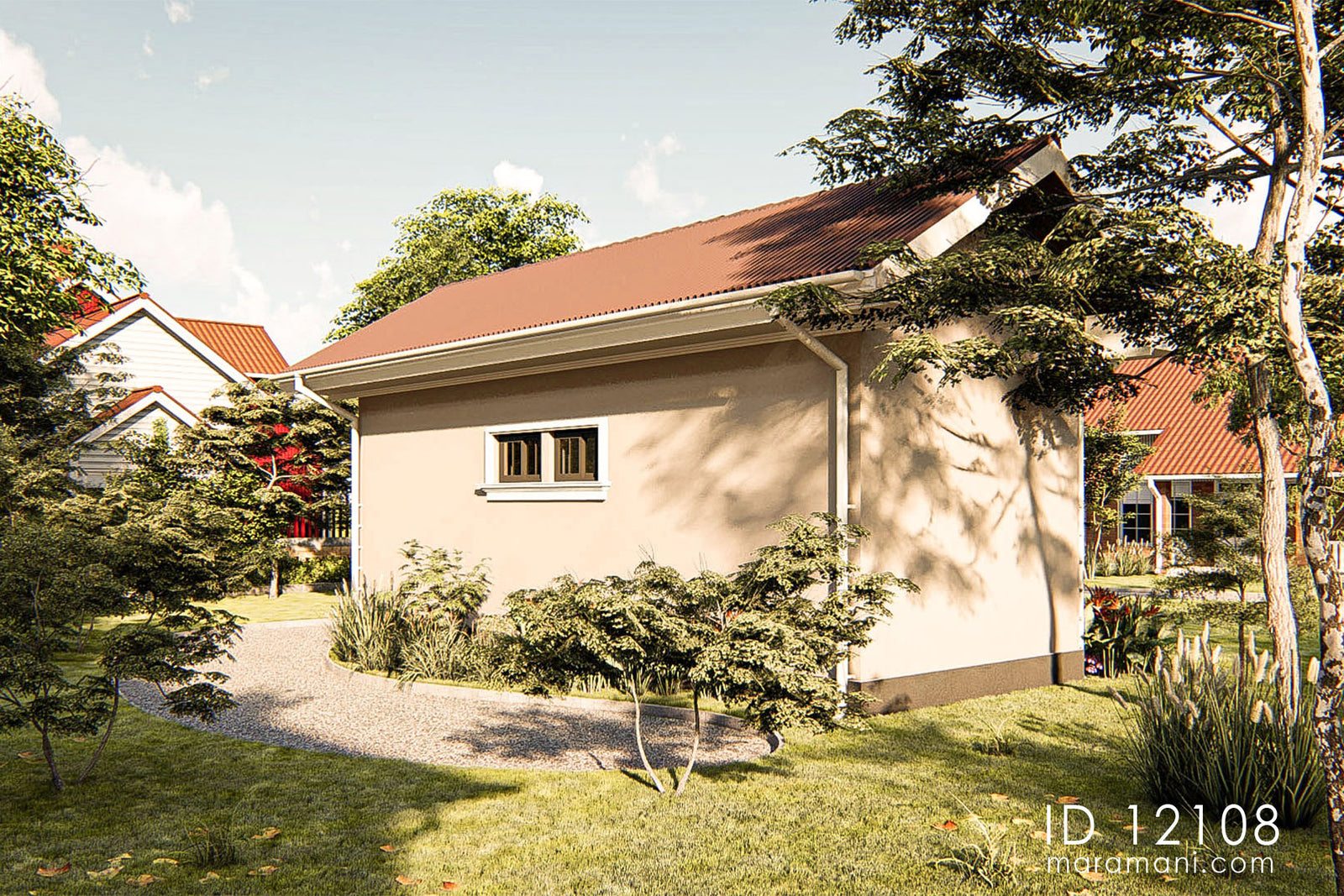 2 Bedroom Staff Quarters House Plan - ID 12108 - Designs by Maramani