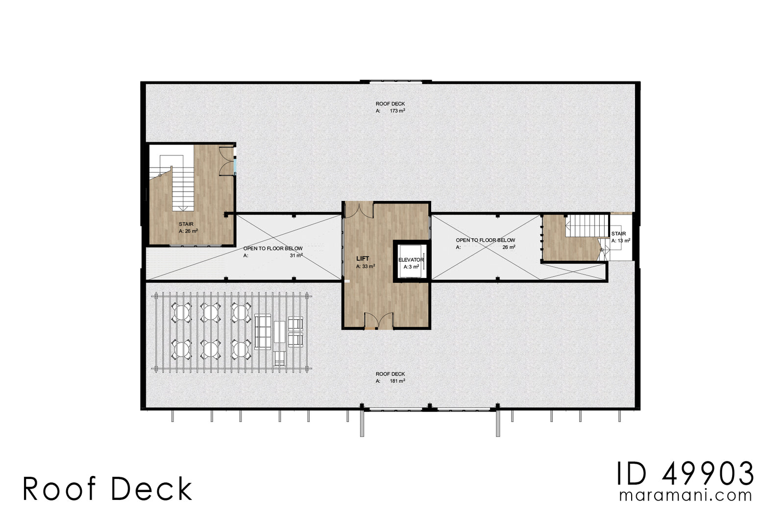 37 Room Hotel Design - ID 49903 - Plan by Maramani.com