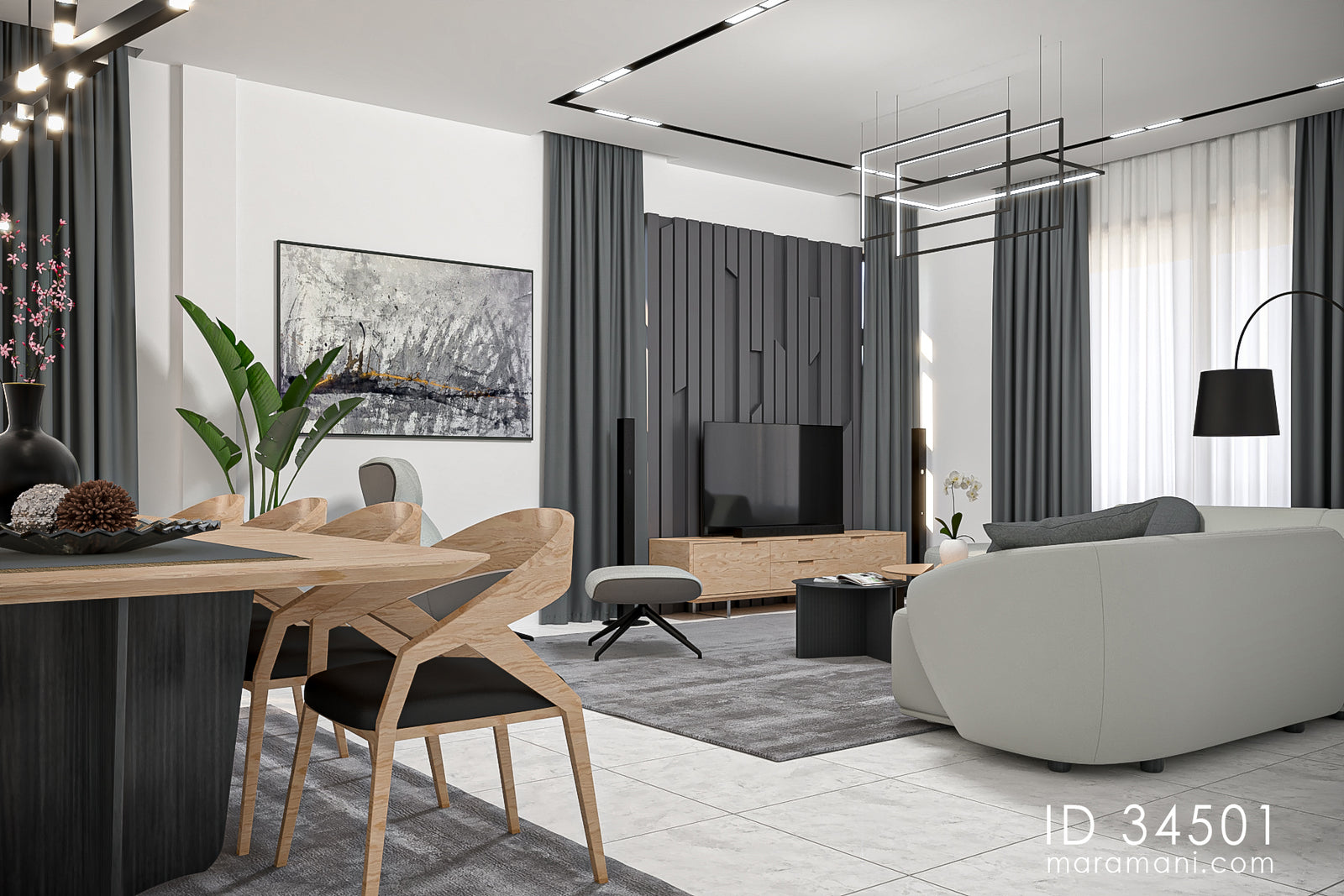 4 Bedroom Duplex Plan - ID 34501 - Design by Maramani.com