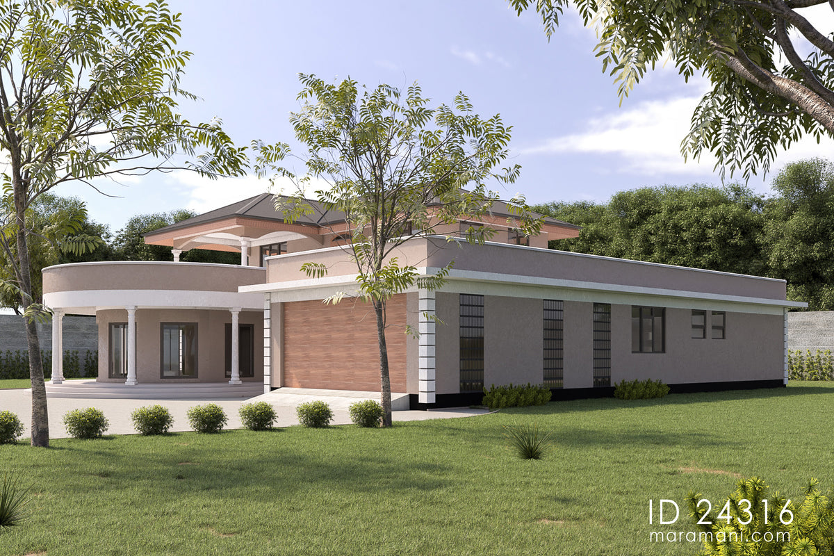 4 Bedroom House Plan with garage - ID 24316 - Design by Maramani.com