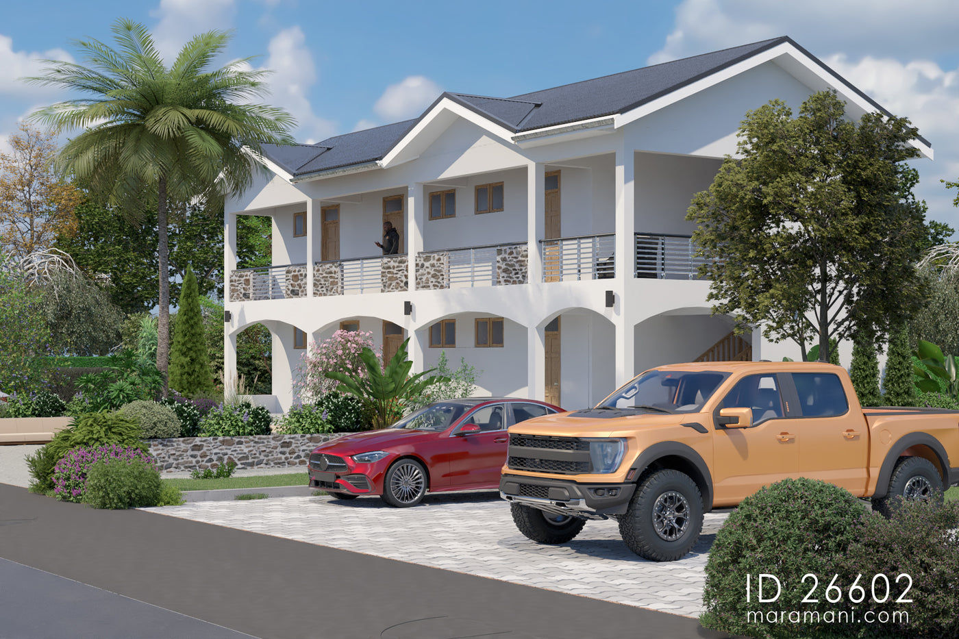 Modern Studio Apartment Block Design - ID 26602 - Plan by Maramani