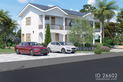 Modern Studio Apartment Block Design - ID 26602 - Plan by Maramani