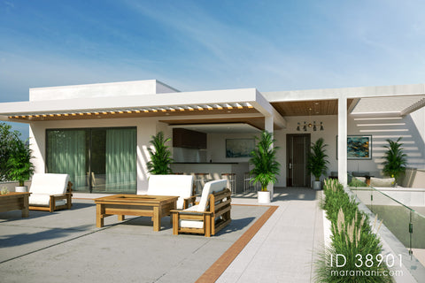 8 bedroom contemporary modern mansion - ID 38901 - House plan Maramani