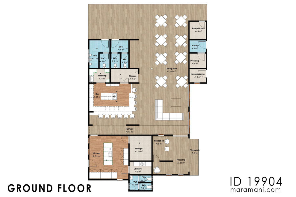 Holiday Lodge Design - ID 19904 - Floor plan by Maramani.com