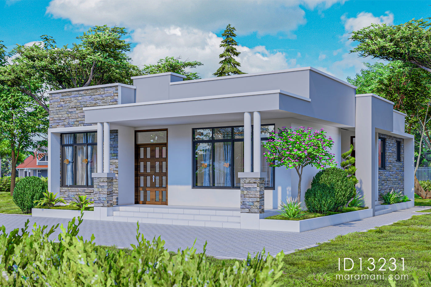 3 Bedroom House Plan - ID 13231 - By Maramani SEO
