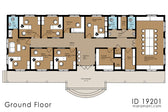 A Modern Single-Story Office Plan - ID19201