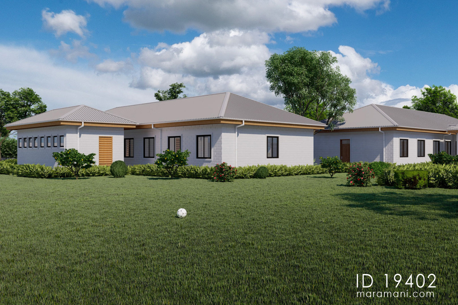 10-room, Single-Story Institutional Living Plan - ID 19402