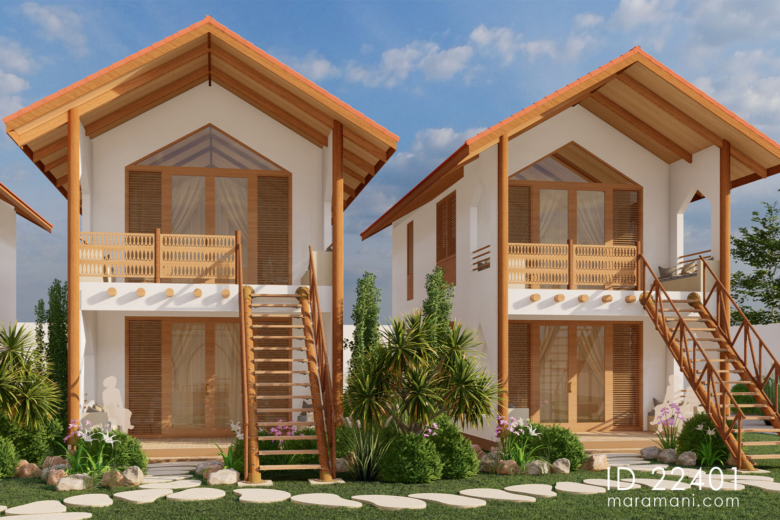 Zanzibar-Style Lodge Plan - ID 22401 - By Maramani House Plan
