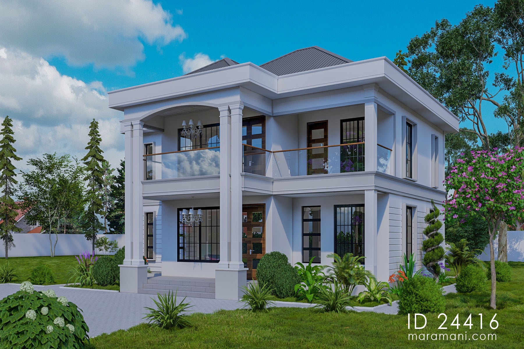 Ghana House Storey Designs 2 Story House Designs 23x30 Feet Home