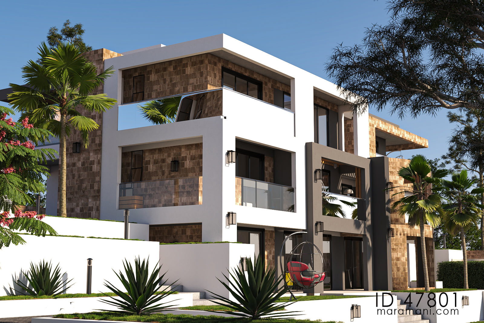 Elegant 7-Bedroom, 4-Story Luxury House Plan – ID 47801 - By Maramani SEO