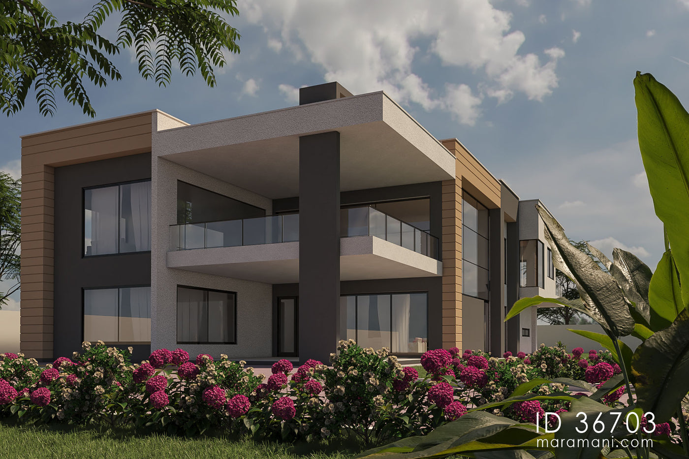 Modern Home Plans | Modern Mansion Floor plans Designs by Maramani.com