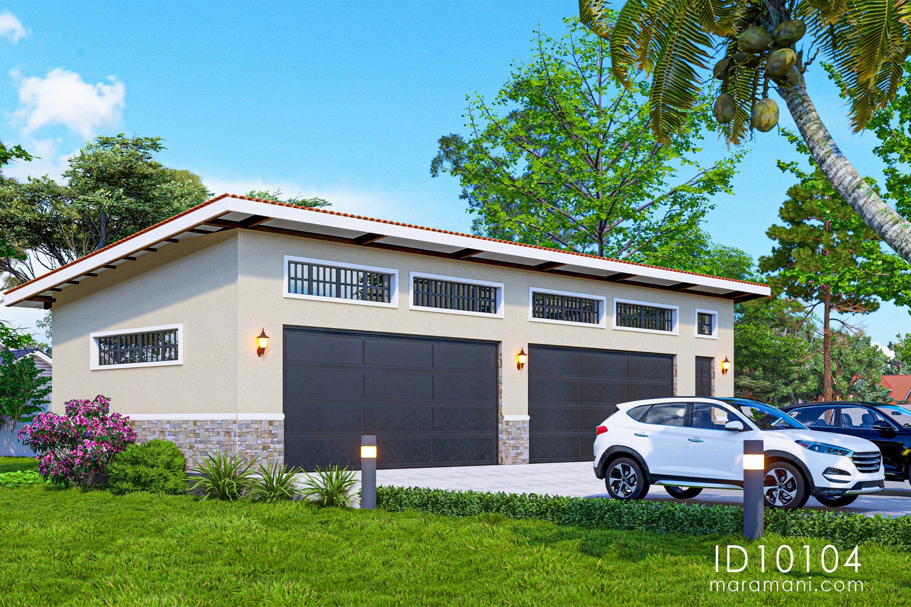 Motorhome Garage Designs 36x40 Apartment With 1 Car 1 RV Garage - PDF