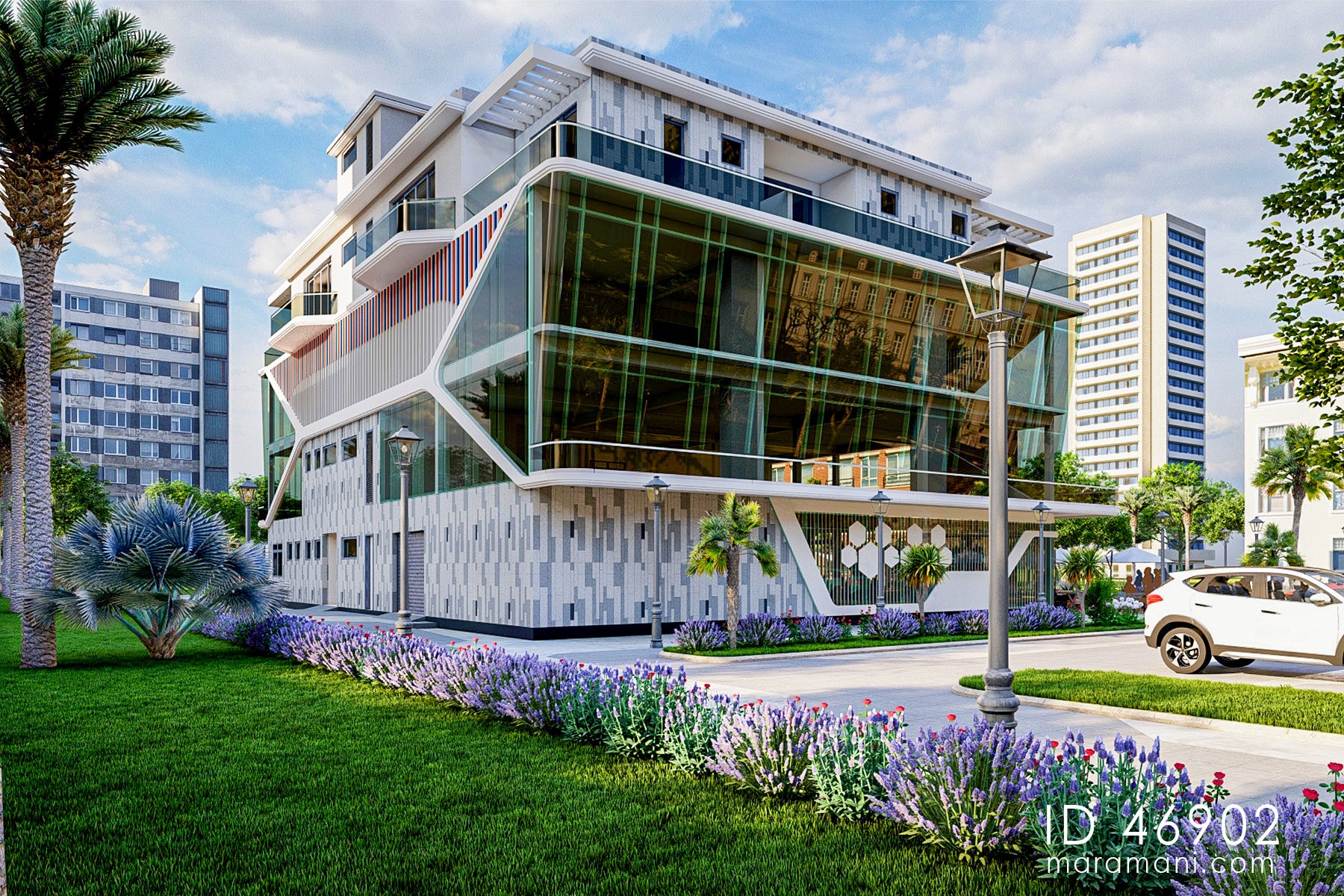 Modern 3 Storey Commercial Building Design Three Story Commercial