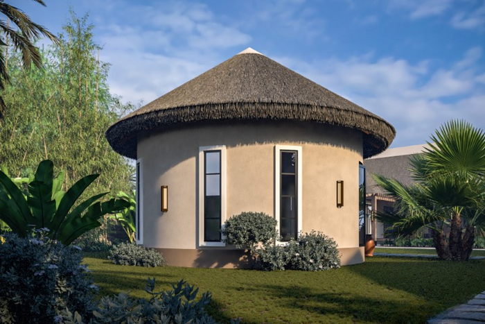 Modern Thatch Roof House Plan and Traditional thatch roof house plans