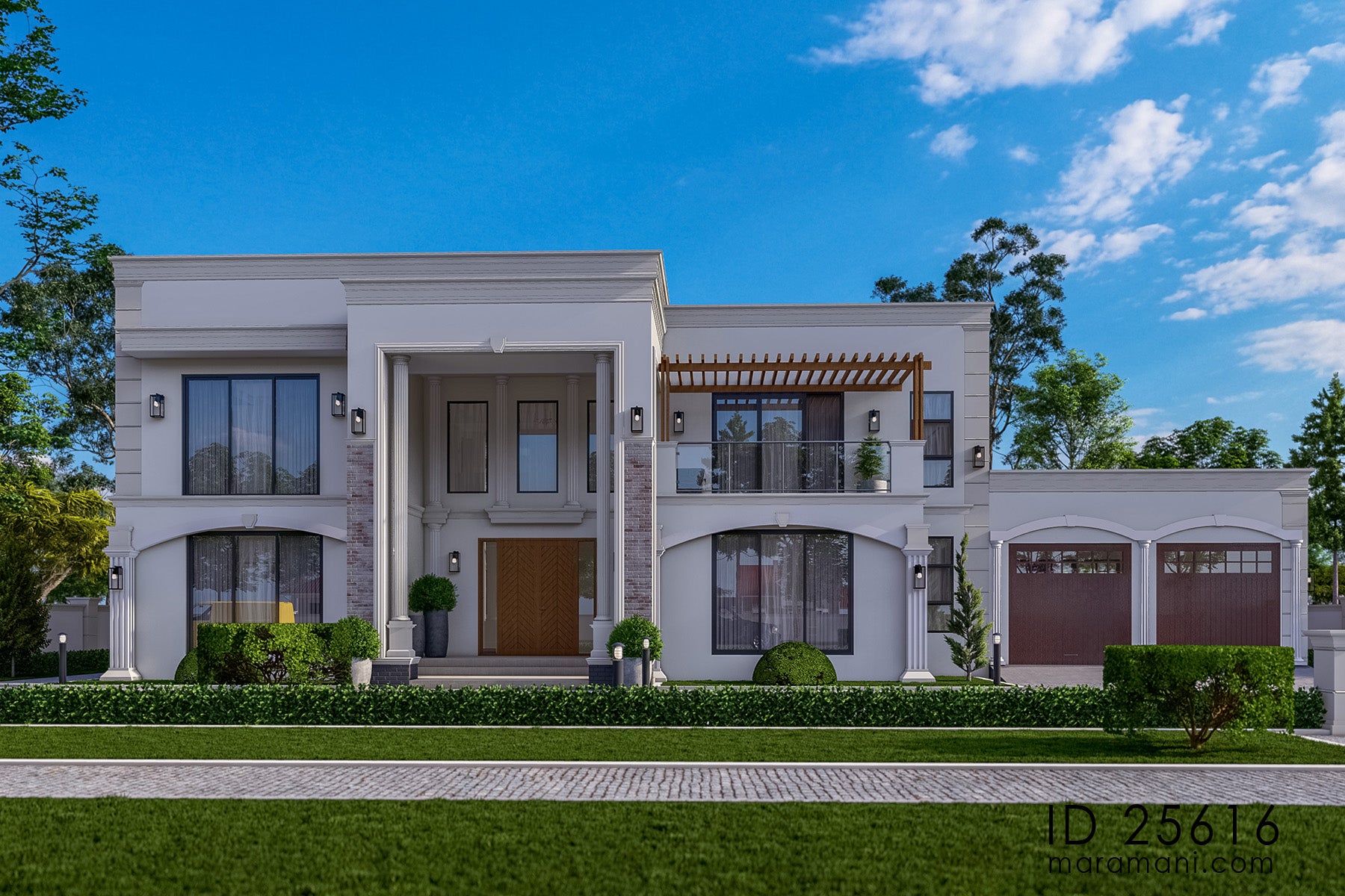 Two Story Modern House Architecture ArtStation Two Storey House