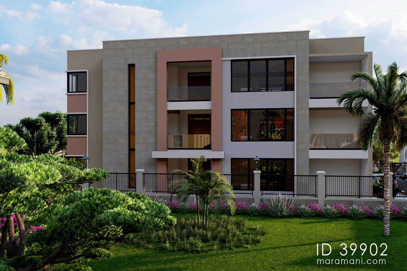 Rental Apartment House Plan - ID 39902 - Floor Plan by Maramani