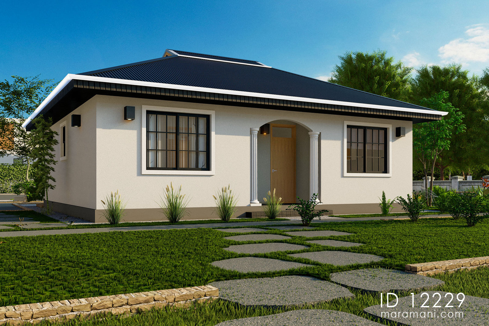 Tanzanian 2-Bedroom House Plan - ID 12229 - Designs Maramani