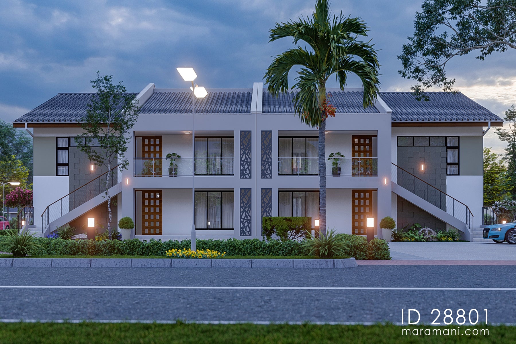 4 Plex Plans Modern House Designs One Story Duplex House Plans With