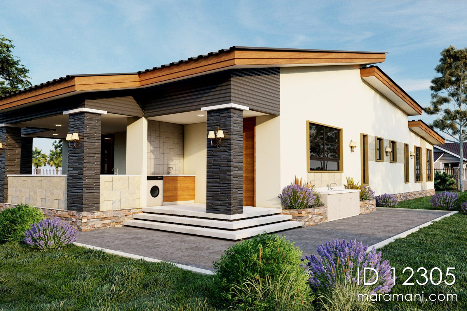 2 bedroom house design - ID 12305