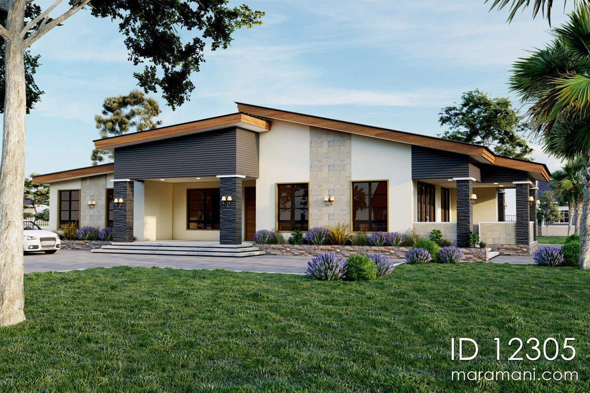 2 bedroom house design - ID 12305