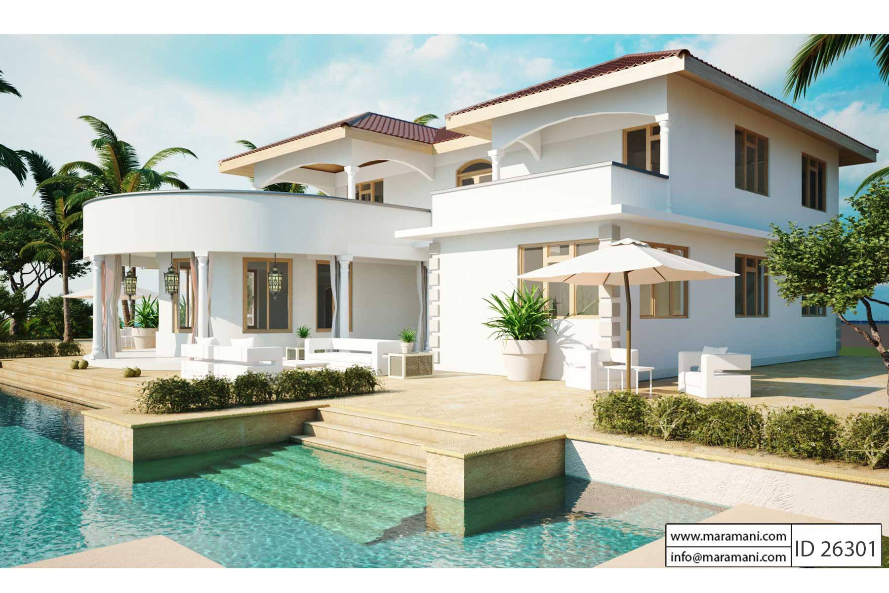 Villa Plans With Swimming Pool