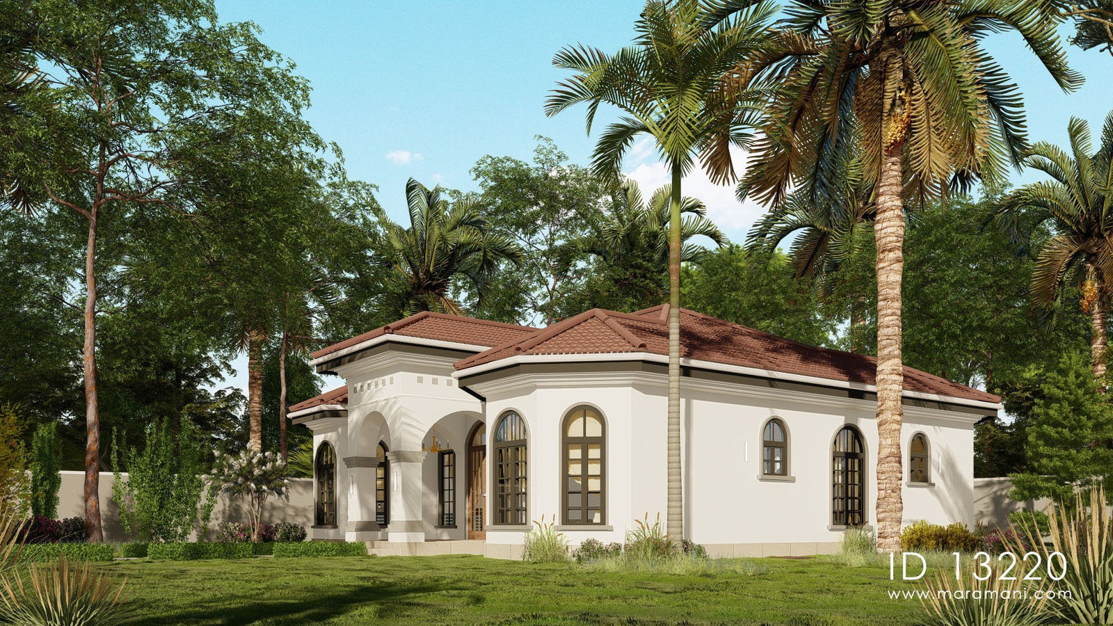 3 bedroom Mediterranean house - ID 13220 - Plans by Maramani