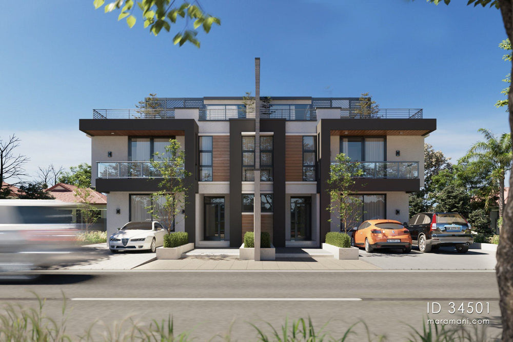 4 Bedroom Duplex Plan - ID 34501 - Design by Maramani.com