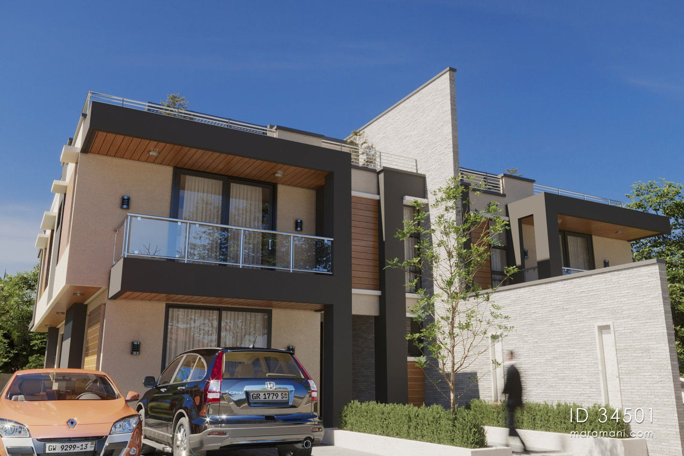4 Bedroom Duplex Plan - ID 34501 - Design by Maramani.com