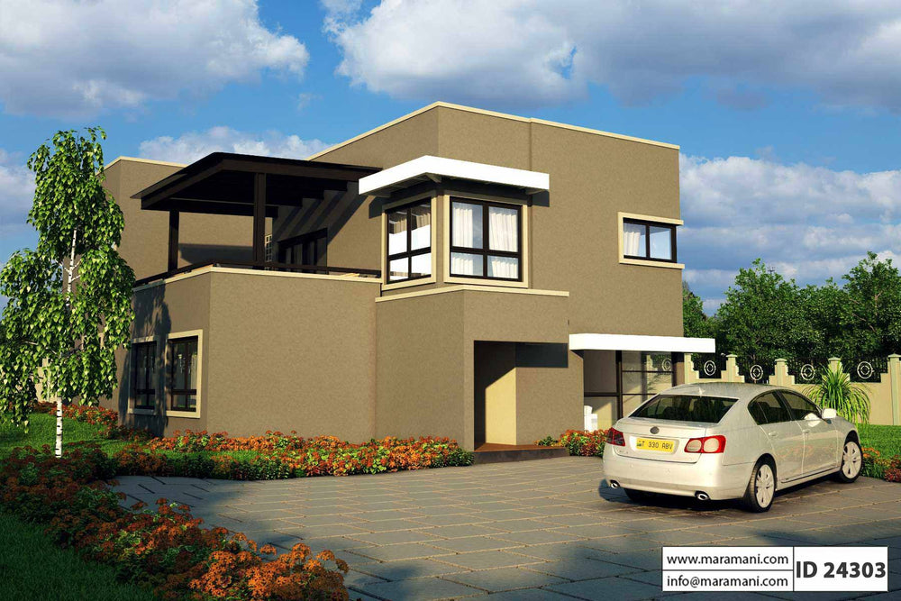 4 bedroom house design - ID 24303 - House Plans by Maramani