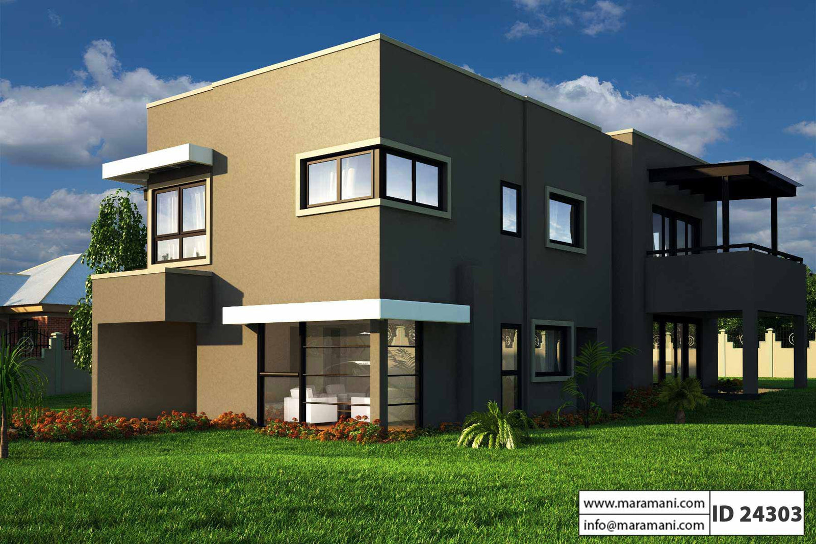 4 bedroom house design - ID 24303 - House Plans by Maramani