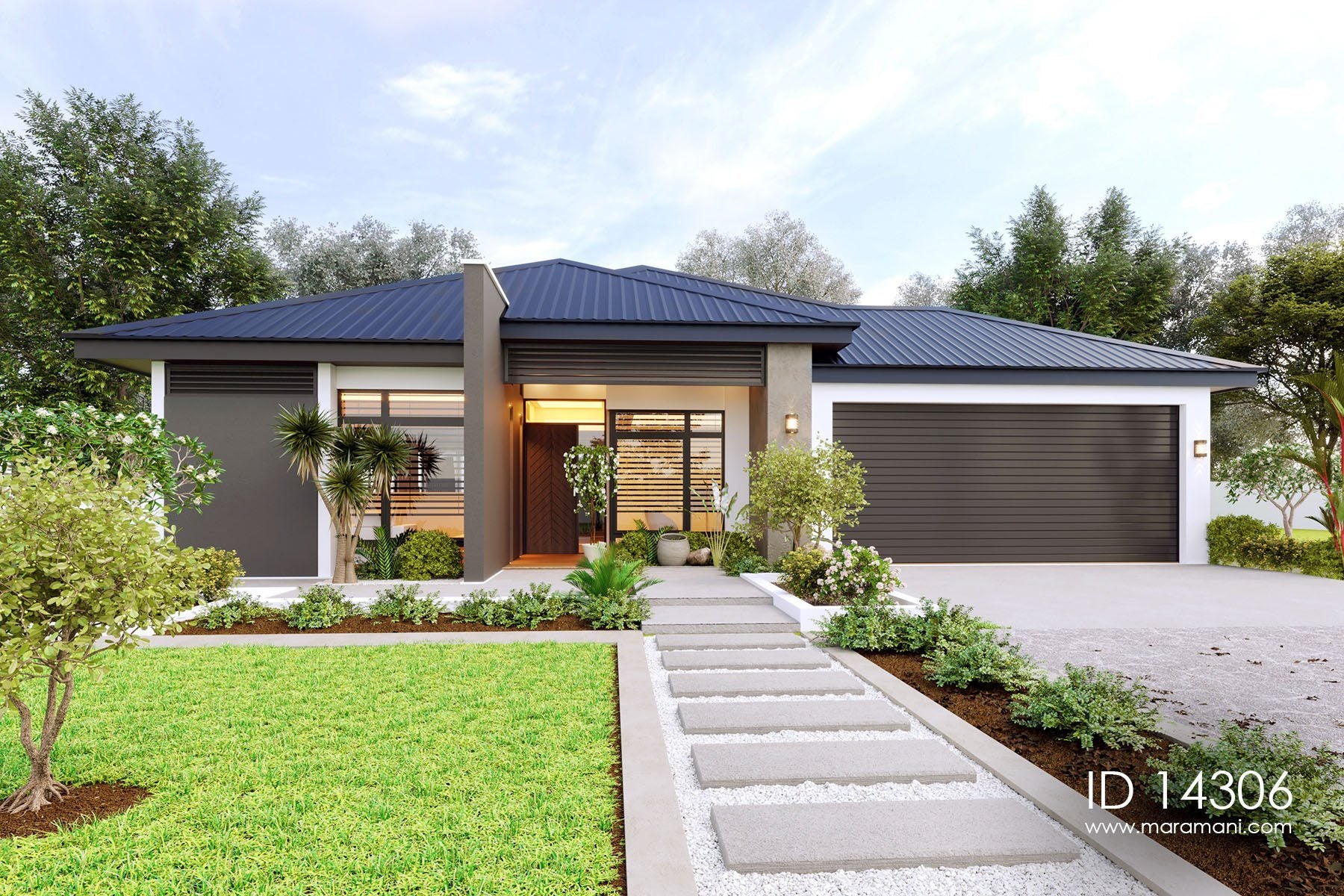 4 bedroom house plan - ID 14306 - House Designs by Maramani