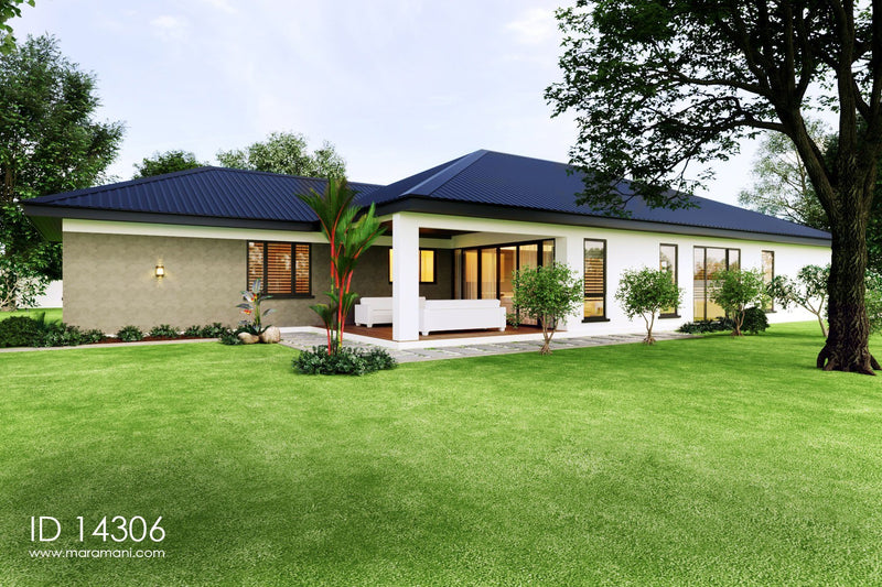 4 bedroom house plan - ID 14306 - House Designs by Maramani