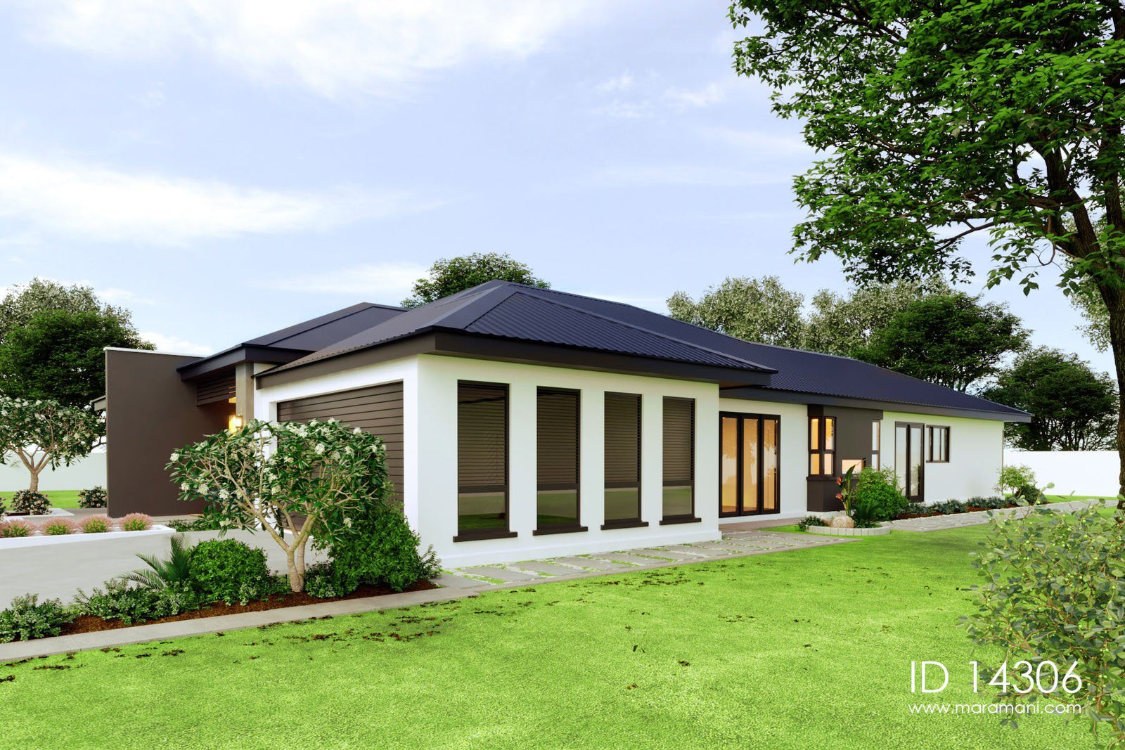 4 bedroom house plan - ID 14306 - House Designs by Maramani
