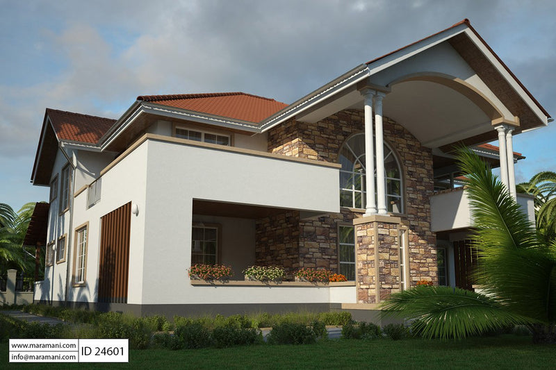 4 Bedroom Modern House Plan - ID 24601 - Building Designs by Maramani