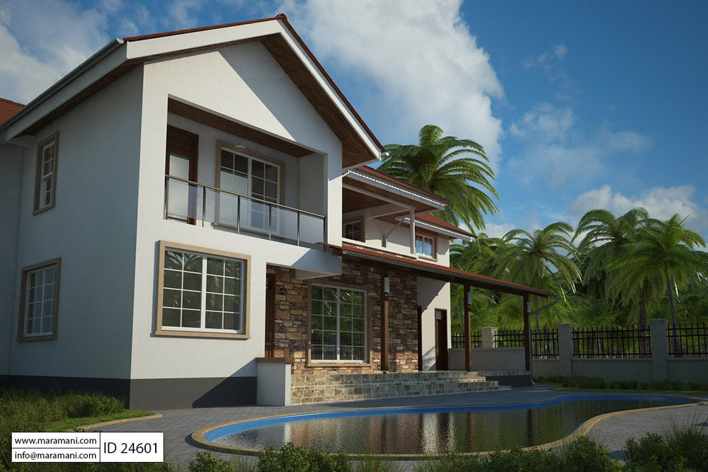4 Bedroom Modern House Plan - ID 24601 - Building Designs by Maramani