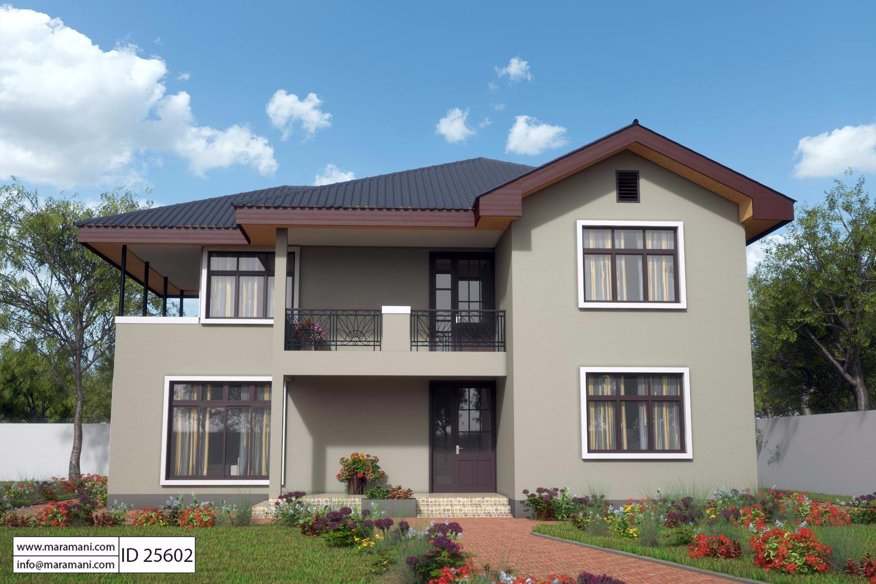 5 Bedroom House Design - ID 25602 - House Plans by Maramani
