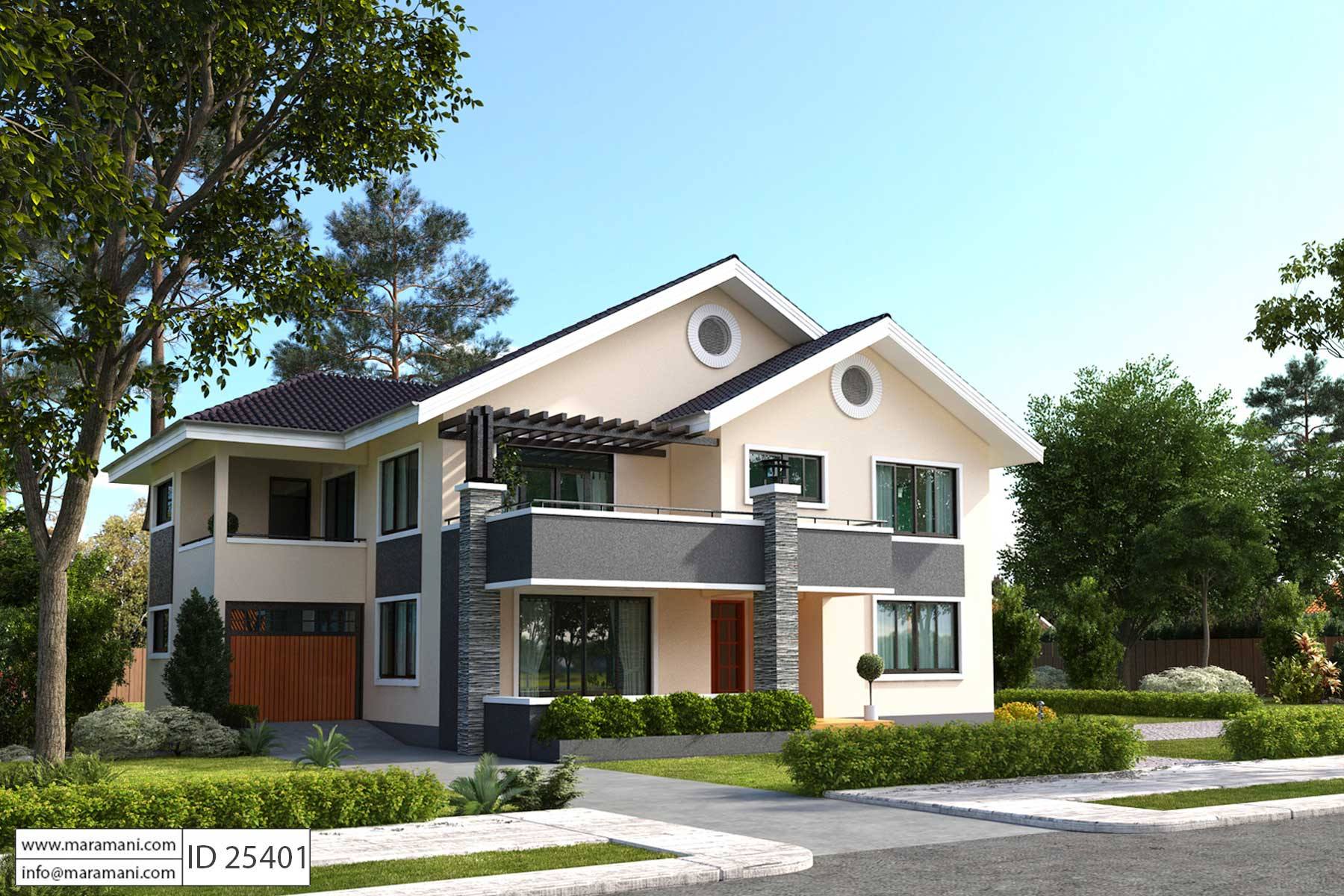 5 Bedroom House Plan - ID 25401 - Floor Plans by Maramani