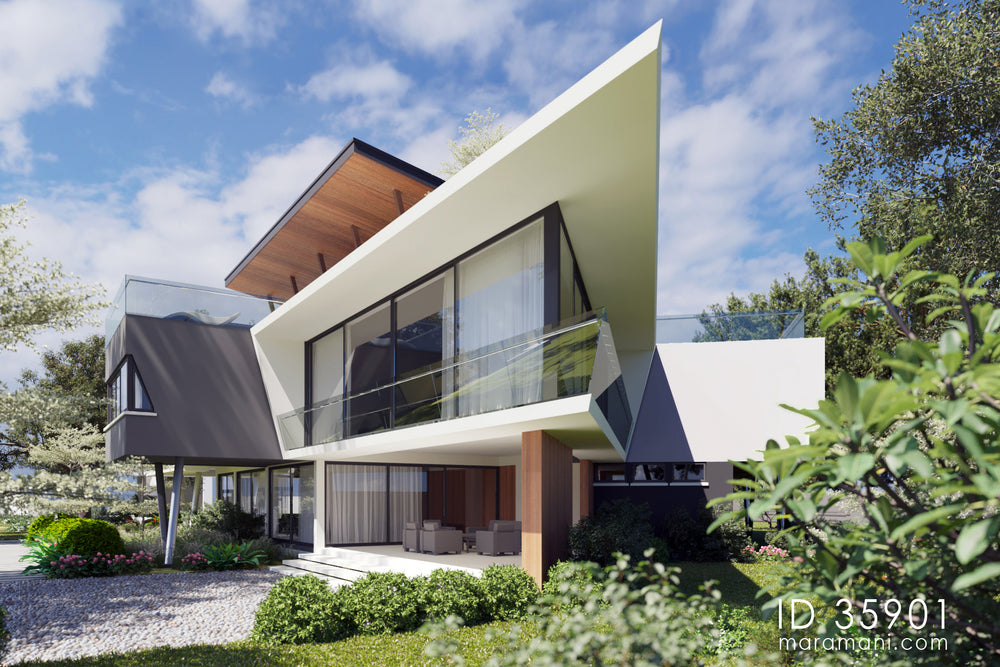 Ultra modern mansion - ID 35901 House plan by Maramani.com