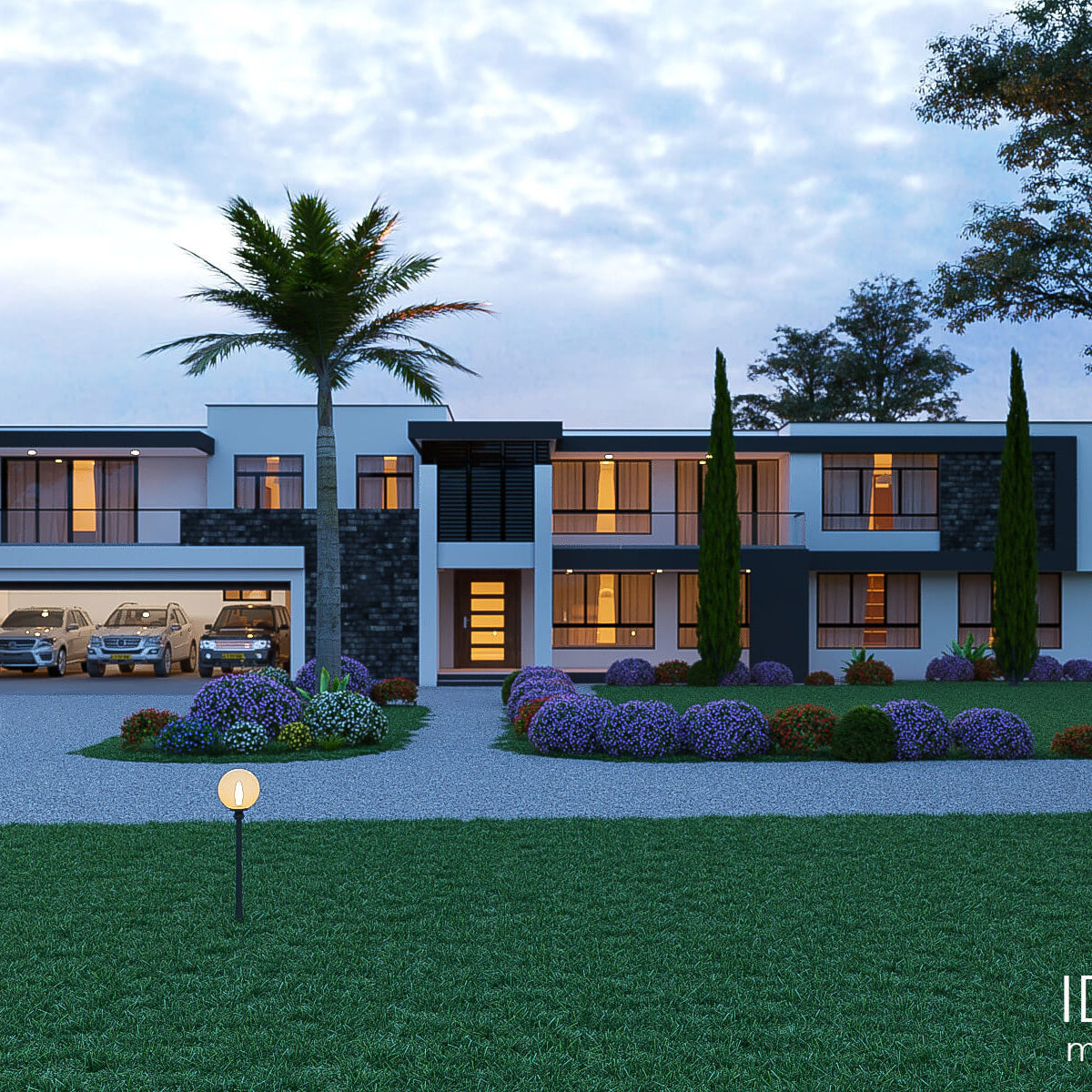 Modern 6 Bedroom House Plan