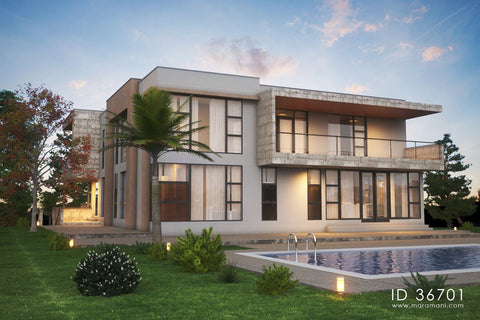 6 Bedrooms Mansion with basement garage - ID 36701 - House Designs by ...