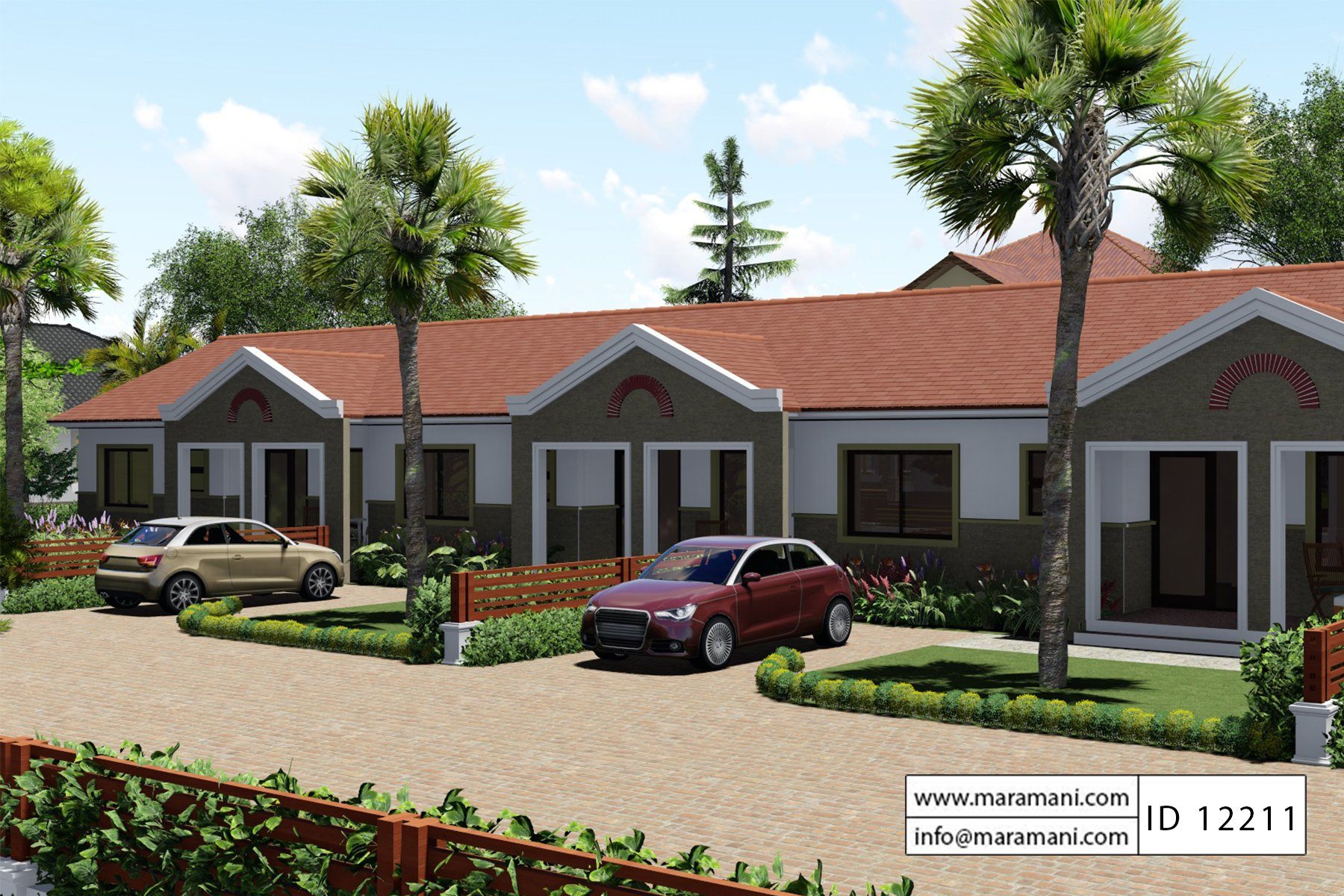 2 Bedroom Semi Detached House Plans