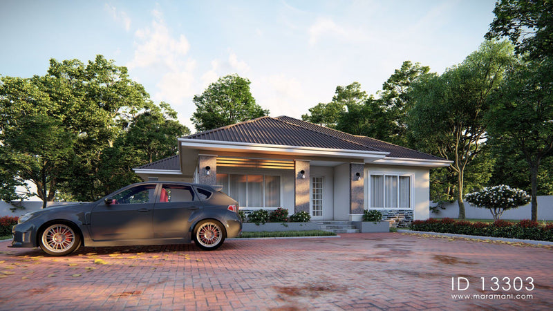 A beautiful house from every angle - 3 bedroom plan by Maramani