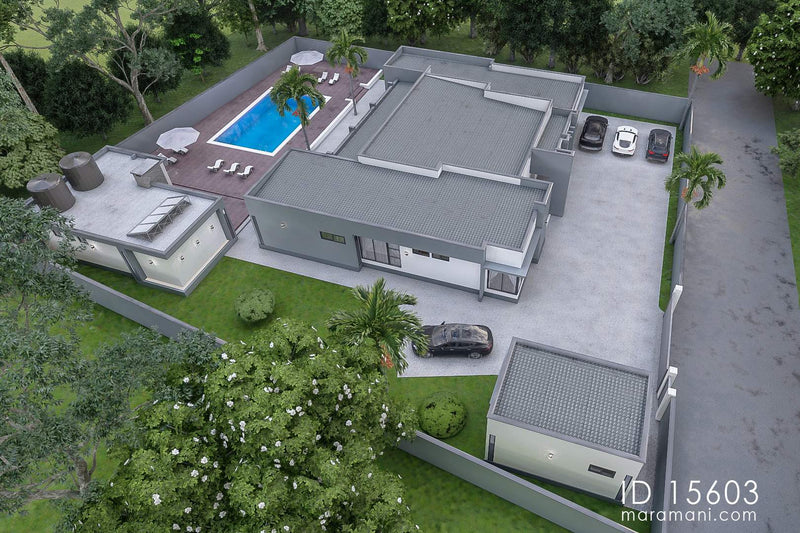 A Luxurious 5 Bedroom House Plan - ID 15603